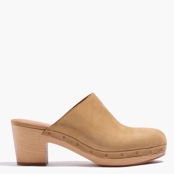 Madewell | Shoes | Madewell The Ayanna Leather Wood Grain Clog Size ...
